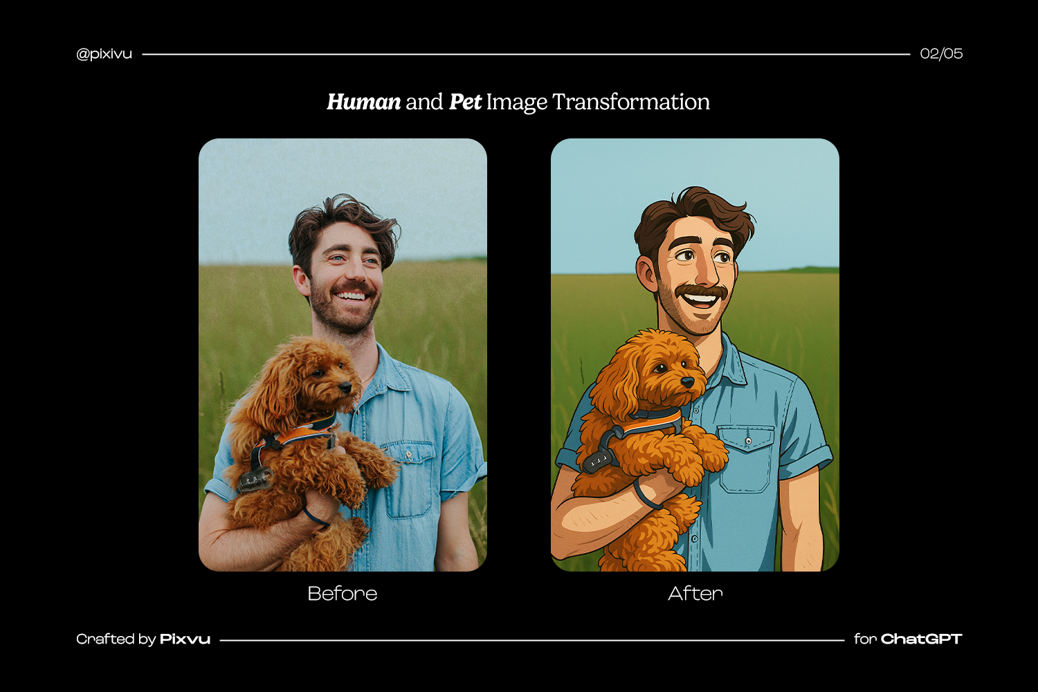 Cell-Shaded Cartoon ChatGPT Prompt - Pixvu