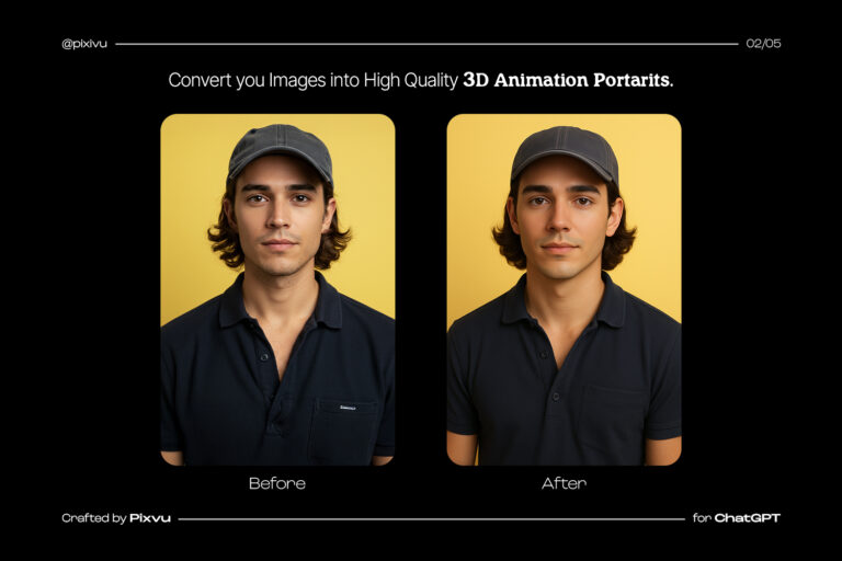 Free Realistic 3D Cartoon Avatar ChatGPT Prompt - Pixvu