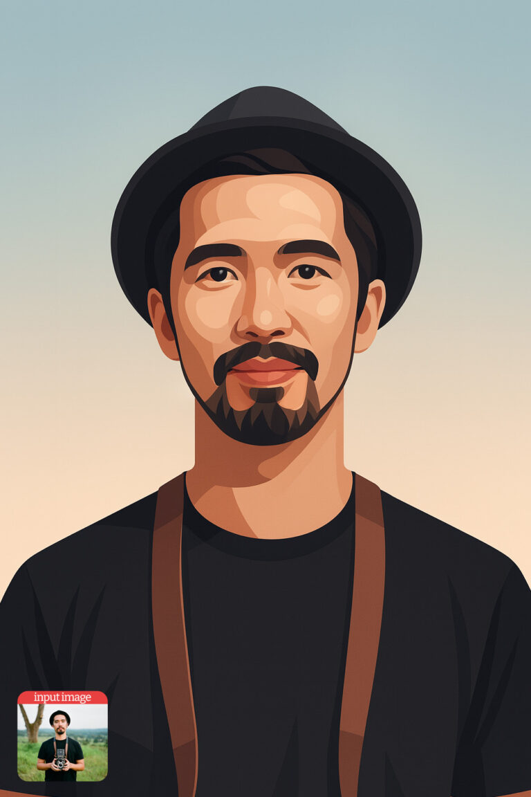 Portrait Vector Art ChatGPT Prompt - Pixvu